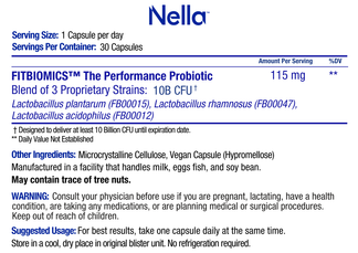 Nella Probiotics for Digestion, Sleep, Energy | Women & Men